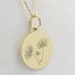 14K Real Solid Gold Dandelion Jewelry, Dainty Dandelion Flower Coin ...
