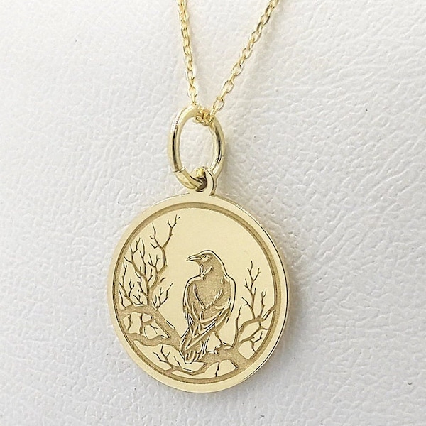 14K Real Solid Gold Dandelion Jewelry, Dainty Dandelion Flower Coin ...