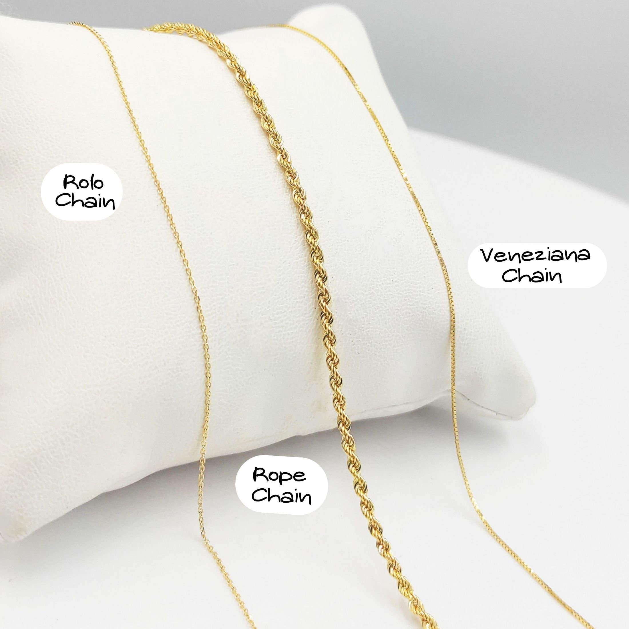 14K Solid Gold Ocean Wave Necklace, Engraved Wave Pendant, Personalized ...