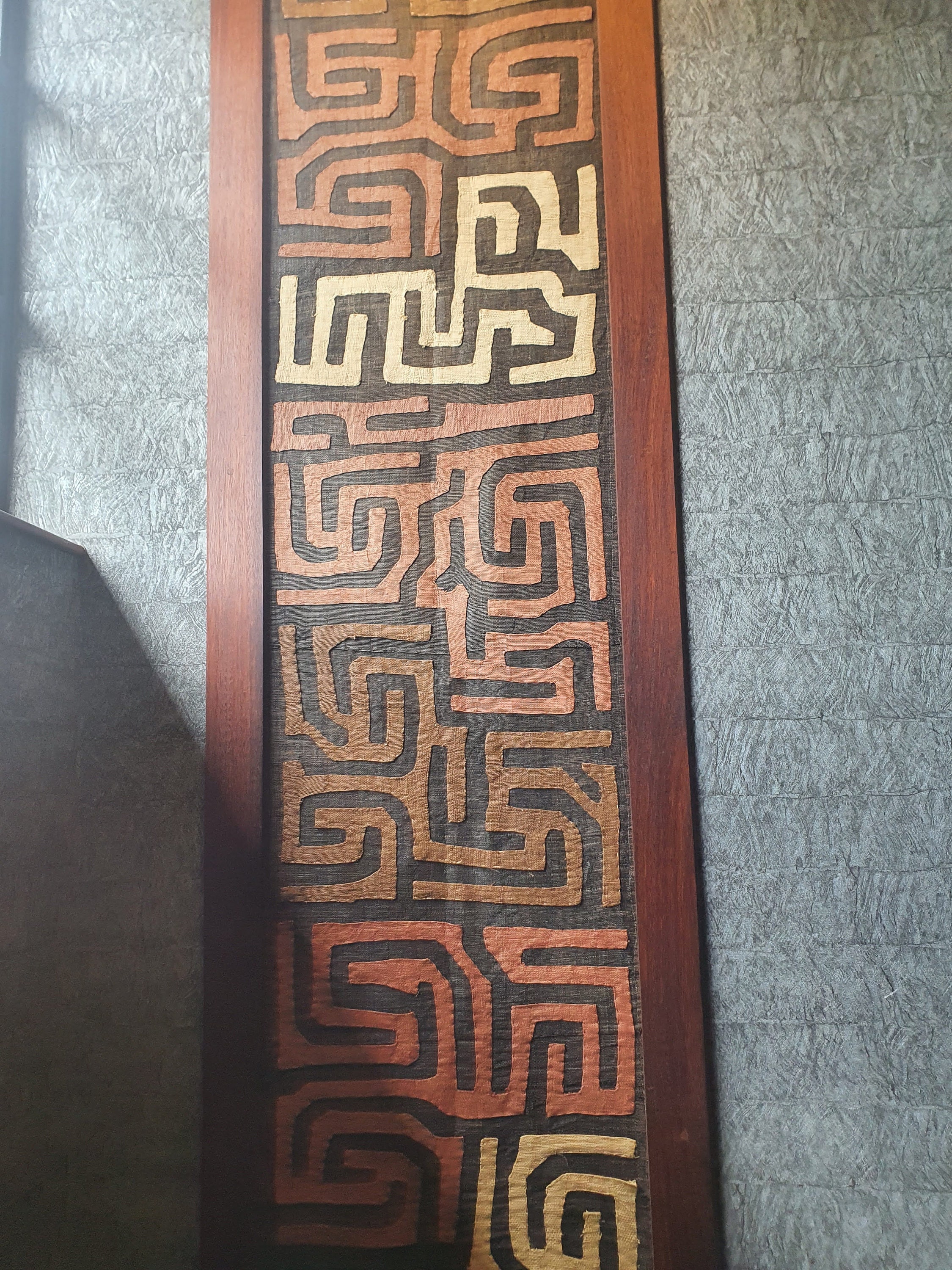 Authentic African Kuba Cloth Handstitched Raffia Cloth Wall Decor Congo ...