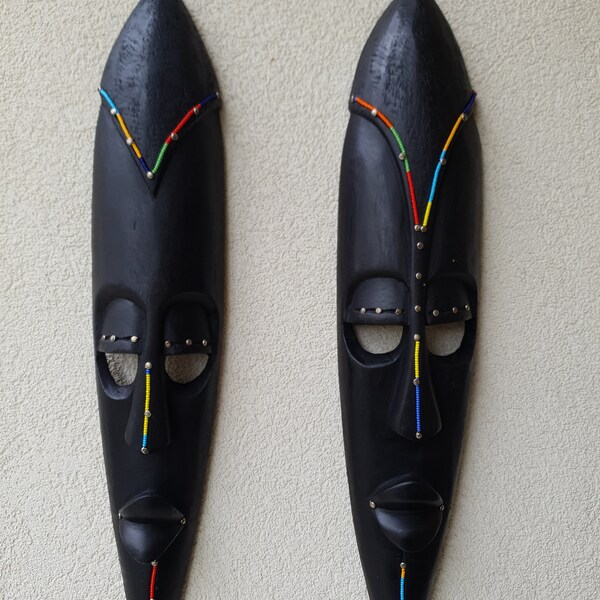 African Mask Wall Hanging - Etsy