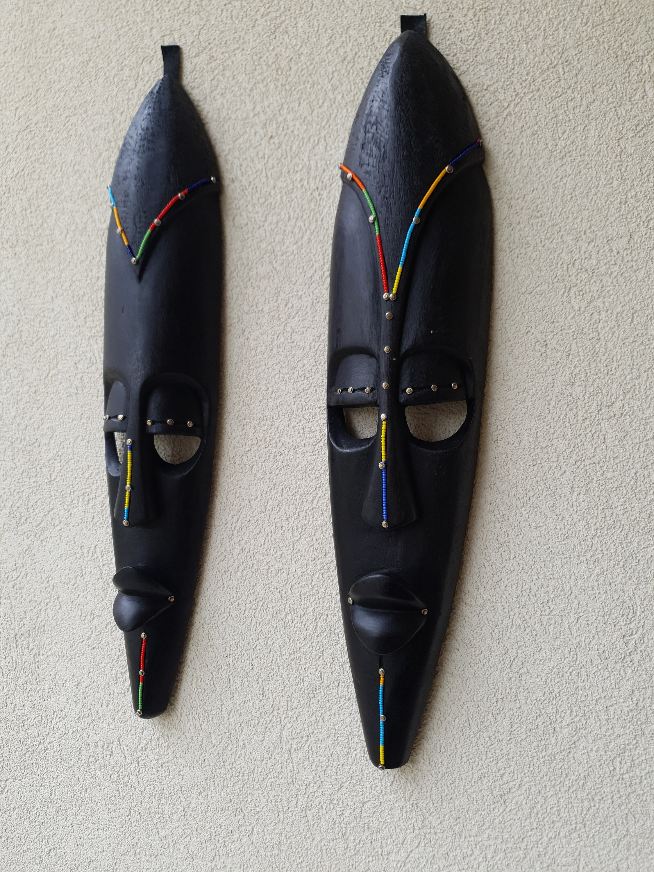 Wooden Mask Set/wooden Mask/wooden Wall Hanging/wall Decor - Etsy