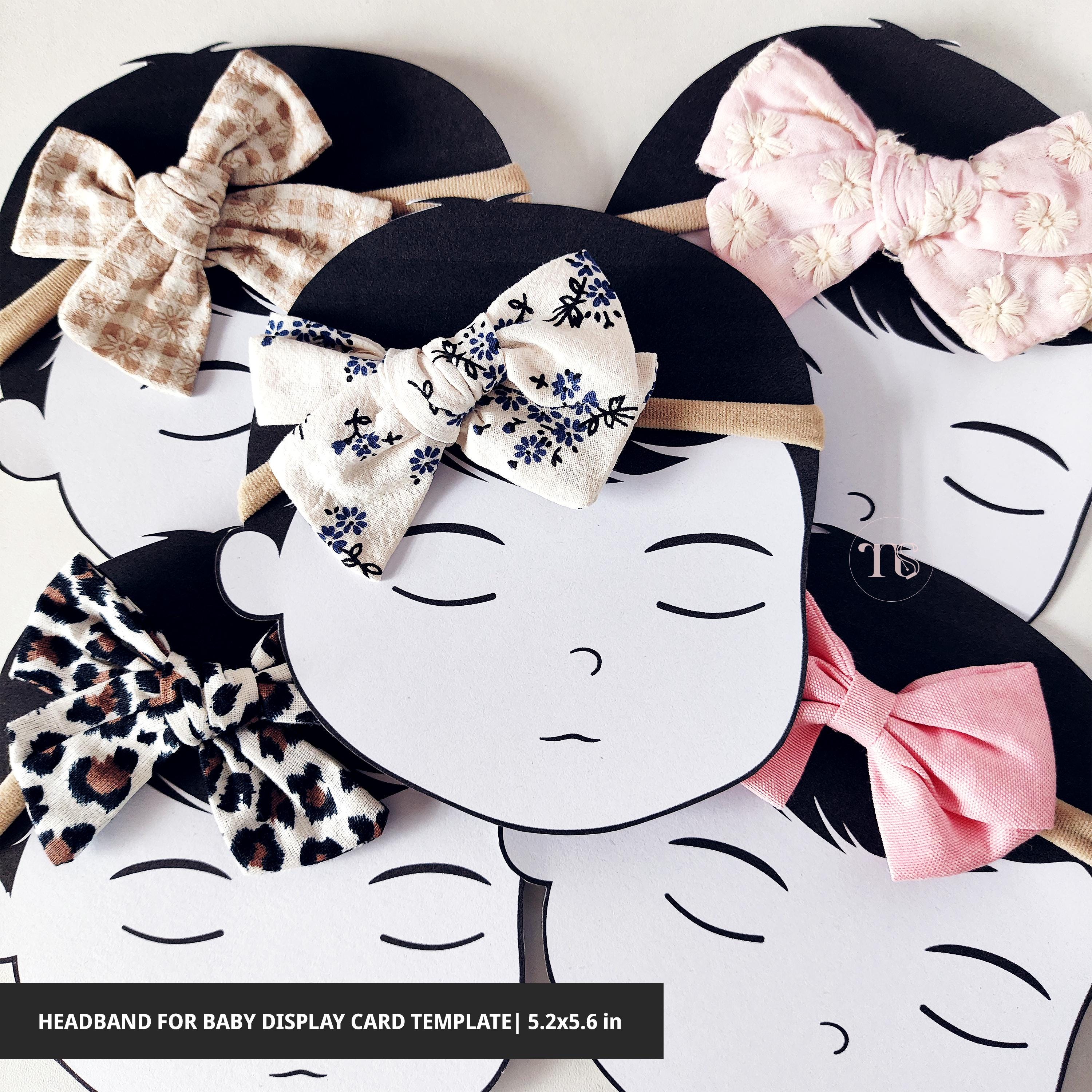 Printable Baby Headband Display Card Template (digital Download) - Etsy