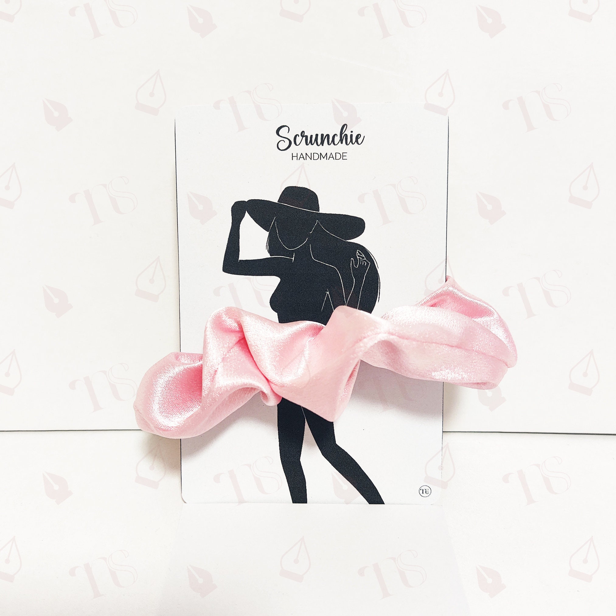Scrunchies Display Card Template Girl on the Beach Design Printable PDF ...