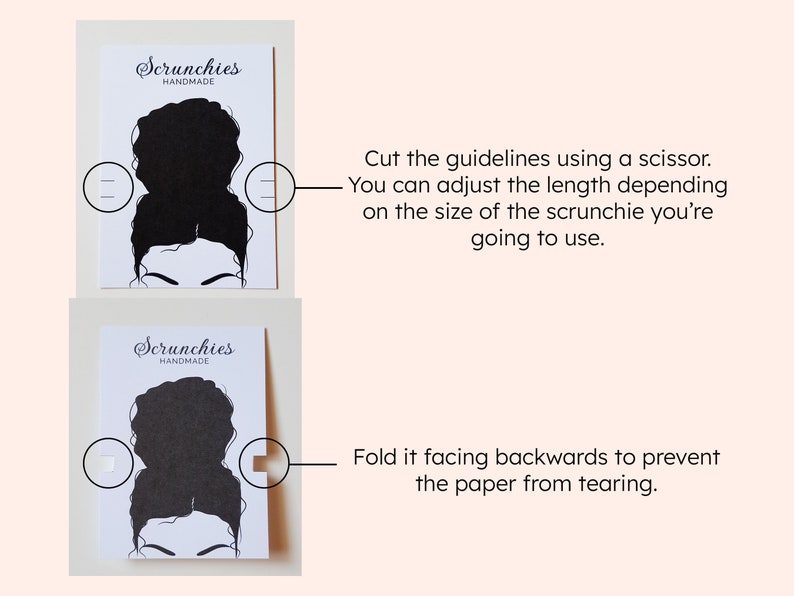 Scrunchie Display Card Hair Tie Display Card Display Card - Etsy