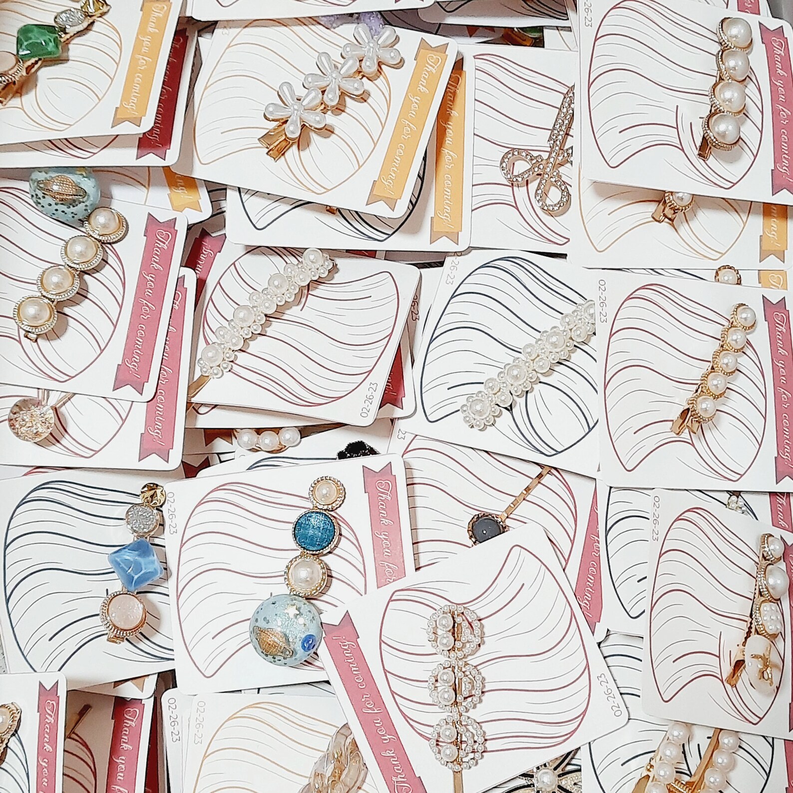 Hair Clip Display Card Template Printable PDF File Digital Download - Etsy