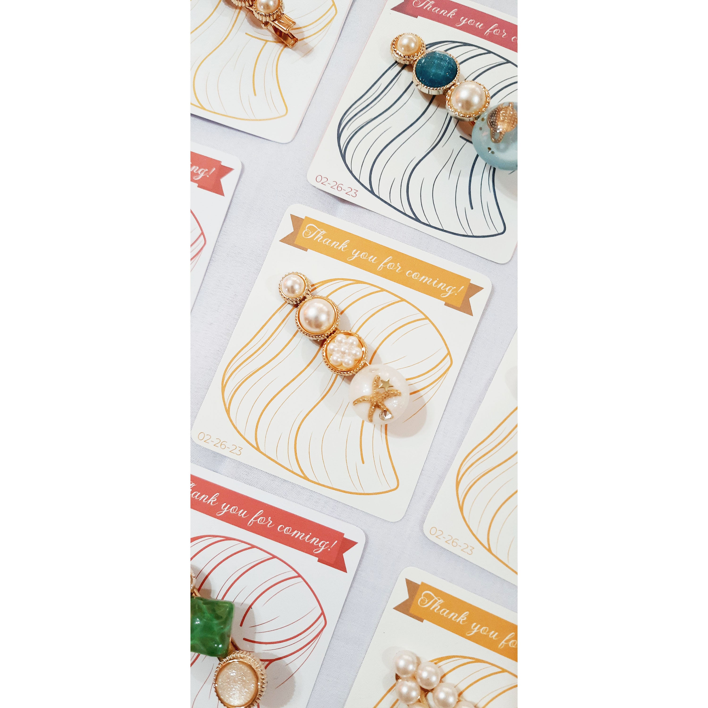 Hair Clip Display Card Template Printable PDF File Digital Download - Etsy