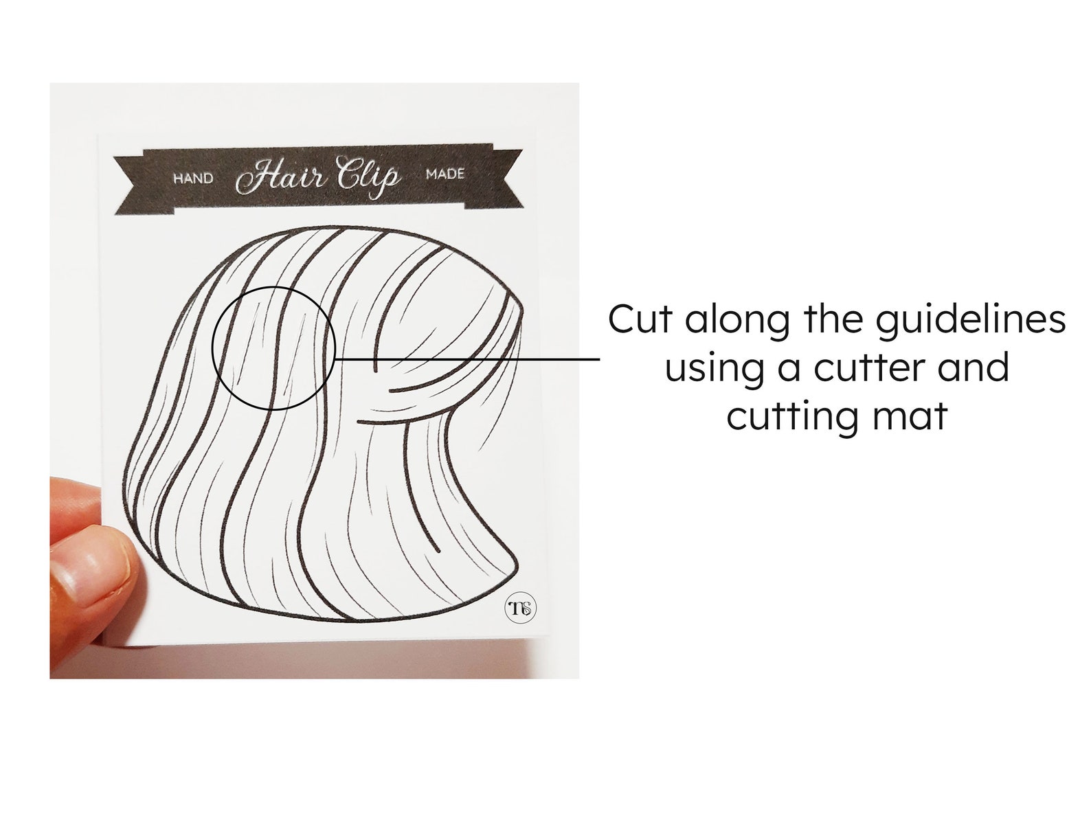 Hair Clip Display Card Template Printable PDF File Digital Download - Etsy