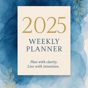 Printable Weekly Planner 2025 – Undated PDF | Meal & Budget Tracker ...