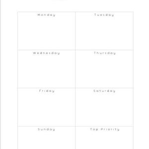 Printable Weekly Planner 2025 – Undated PDF | Meal & Budget Tracker ...