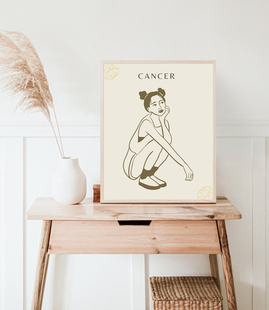Cancer Astrology Print Digital Download Astrological Wall Art Zodiac ...