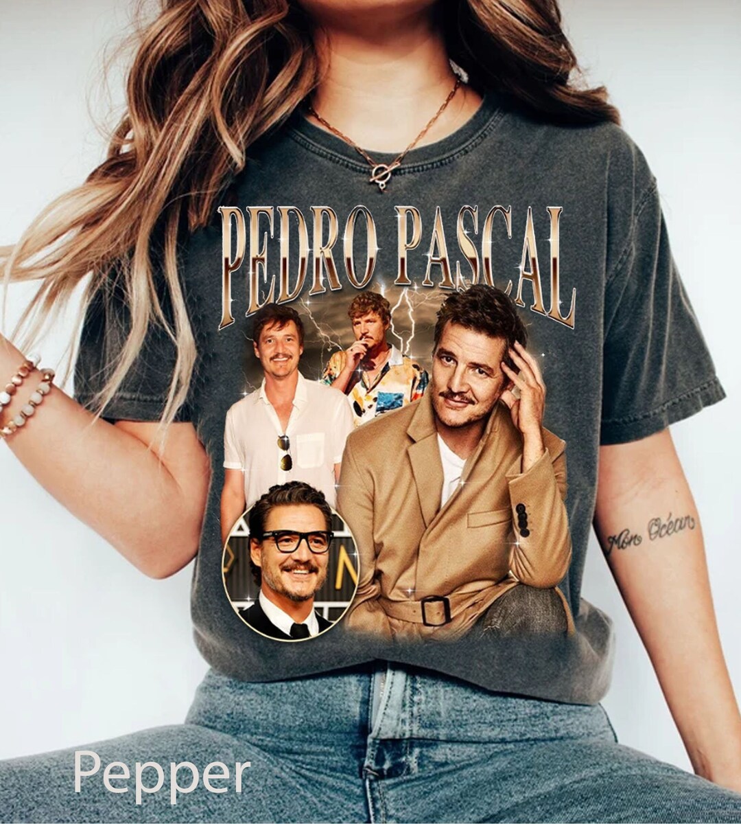 Vintage Pedro Pascal Shirt,pedro Pascal Tribute Celebrity Shirt,narco ...