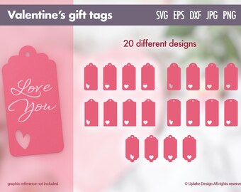 Heart Hang Tag Svg - Etsy