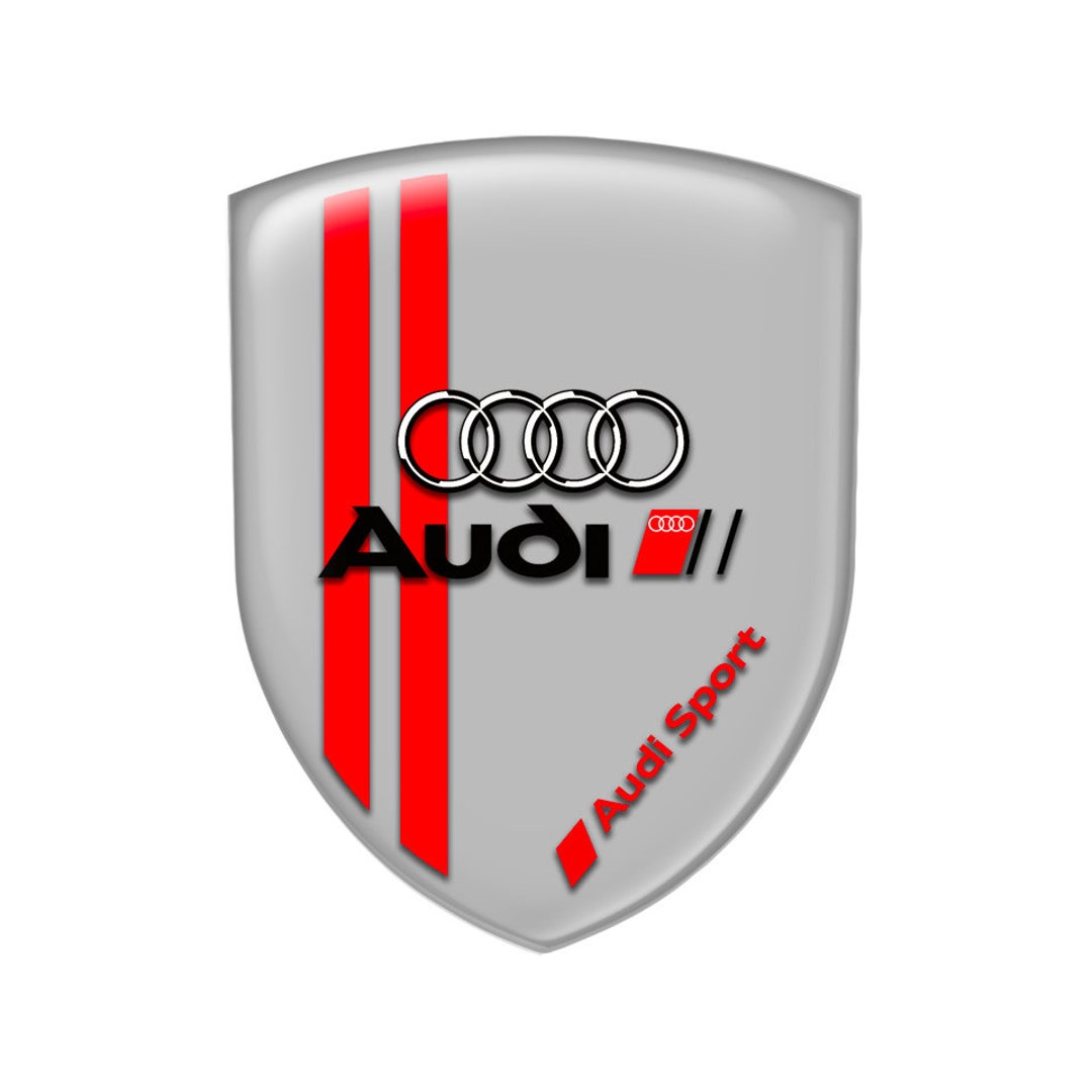 Audi Sport Badge Silicone Emblem Sticker Decal Auto - Etsy