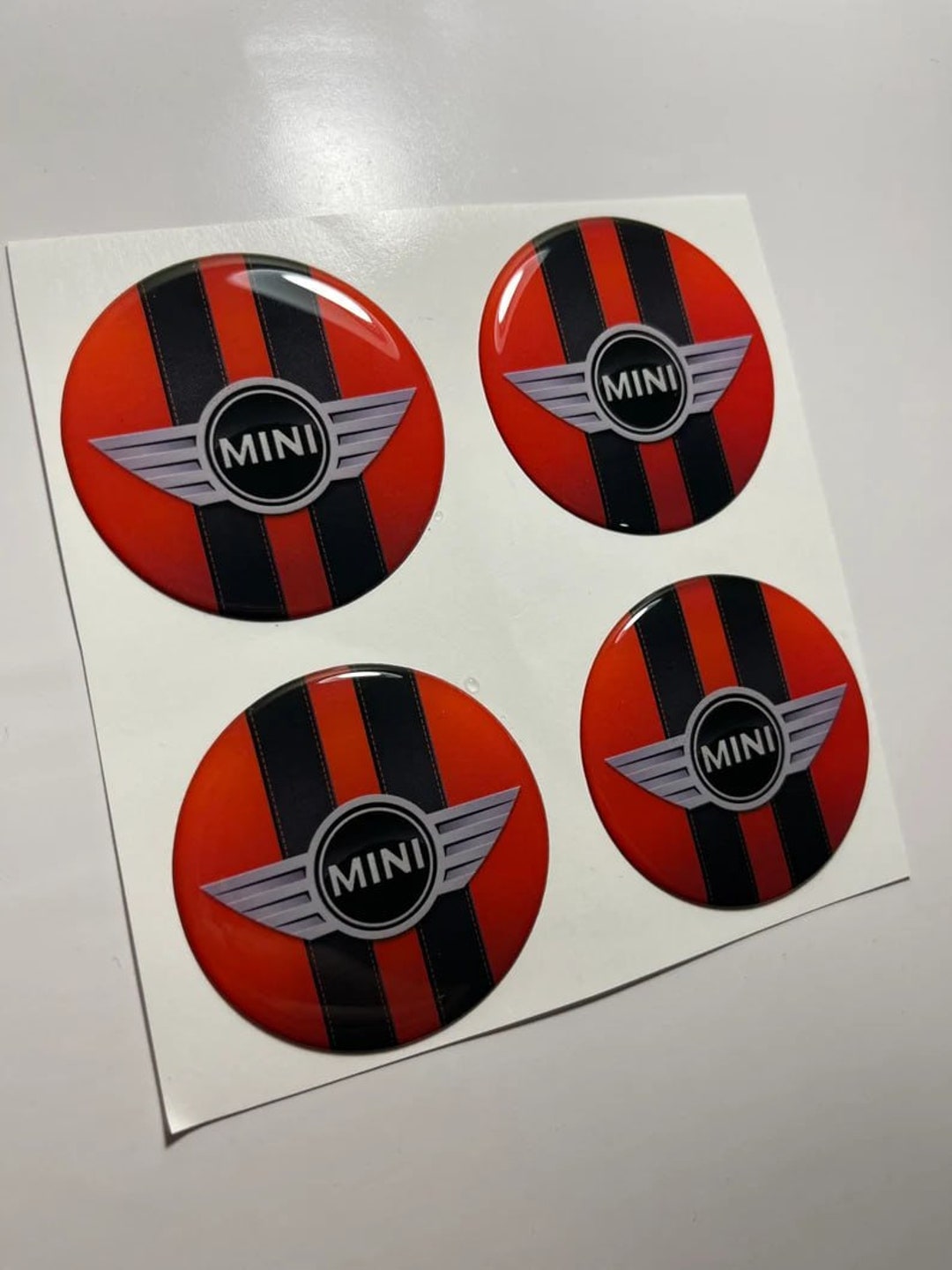 Silicone Sticker Mini Cooper Badge for Rim Center Caps Red - Etsy