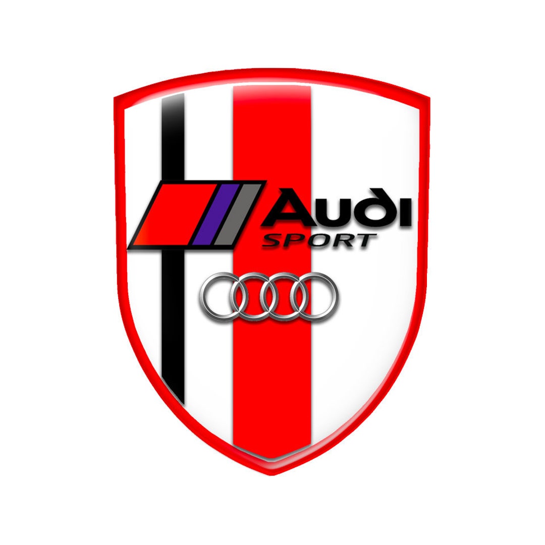 Audi Sport Badge Silicone Emblem Sticker Decal Auto - Etsy