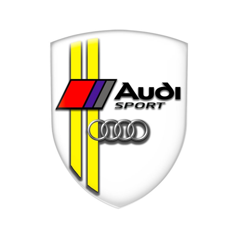 Audi Sport Badge Silicone Emblem Sticker Decal Auto - Etsy