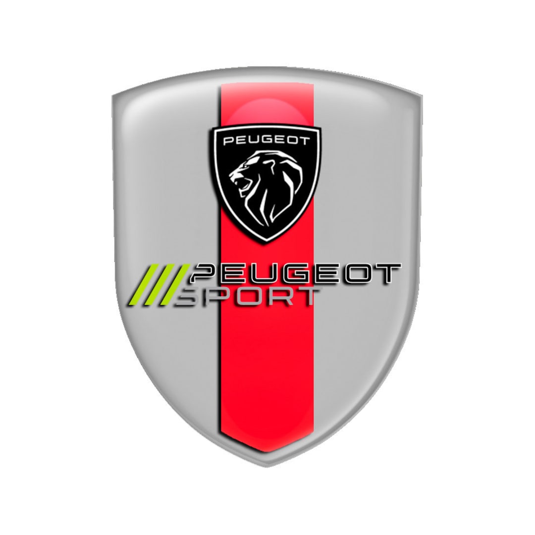 Peugeot Sport Logo Badge Silicone Emblem Sticker Decal Auto - Etsy