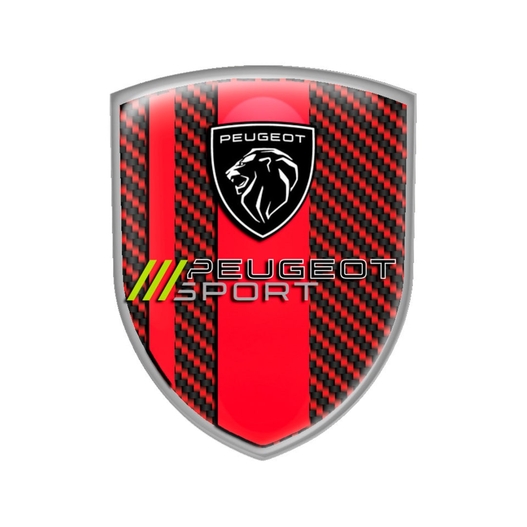 Peugeot Sport Logo Badge Silicone Emblem Sticker Decal Auto - Etsy