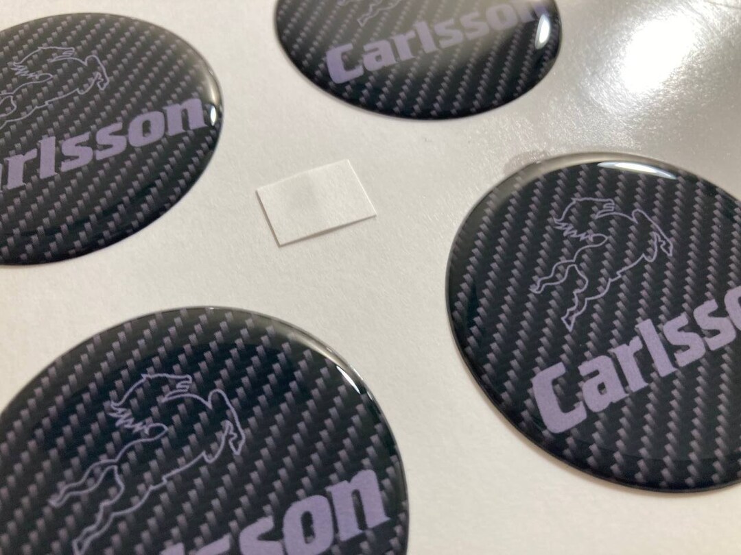 Silicone Sticker Carlsson Badge for Rim Center Caps , Phone,car ...