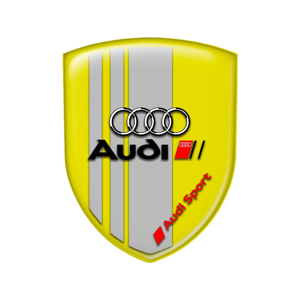 Audi Sport Badge Silicone Emblem Sticker Decal Auto - Etsy