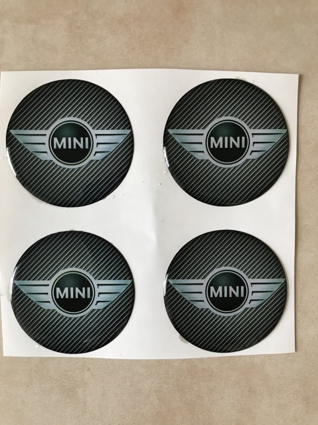 Silicone Sticker Mini Cooper Badge for Rim Center Caps, Phone,car ...
