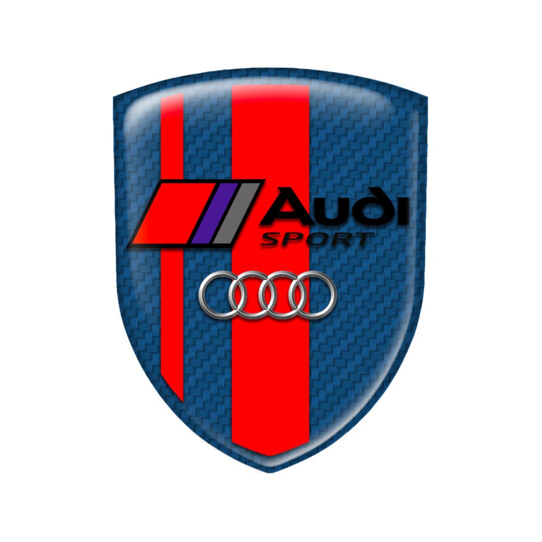 Audi Sport Badge Silicone Emblem Sticker Decal Auto - Etsy