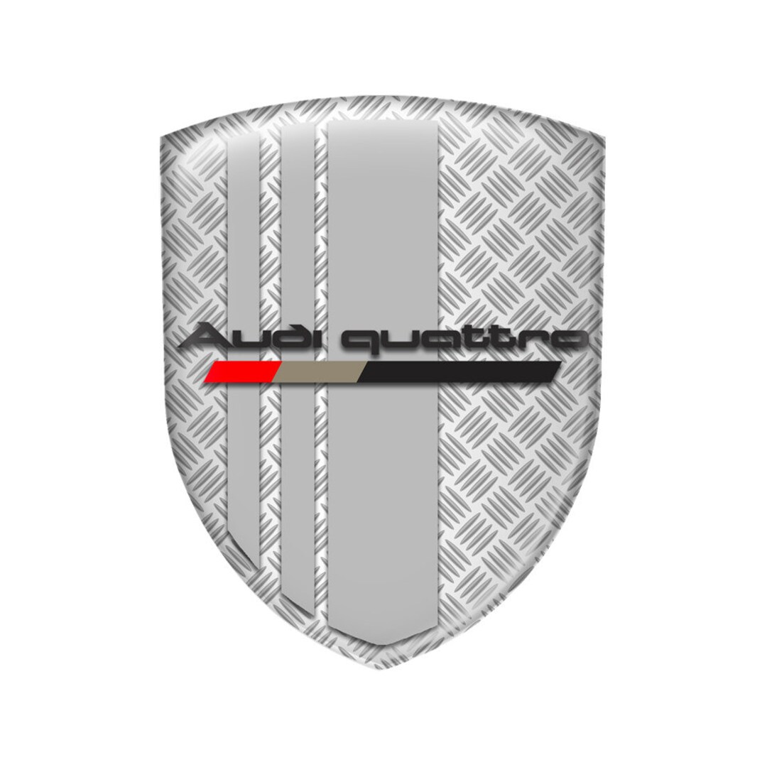 Audi Quattro Badge Silicone Emblem Sticker Decal Auto - Etsy