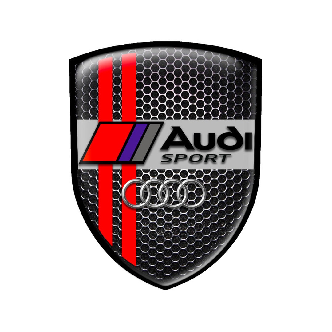 Audi Sport Badge Silicone Emblem Sticker Decal Auto - Etsy