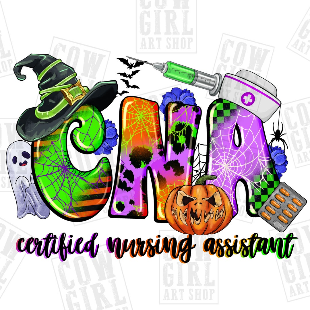 CNA Certified Nursing Assistant Halloween Png,happy Halloween Png ...