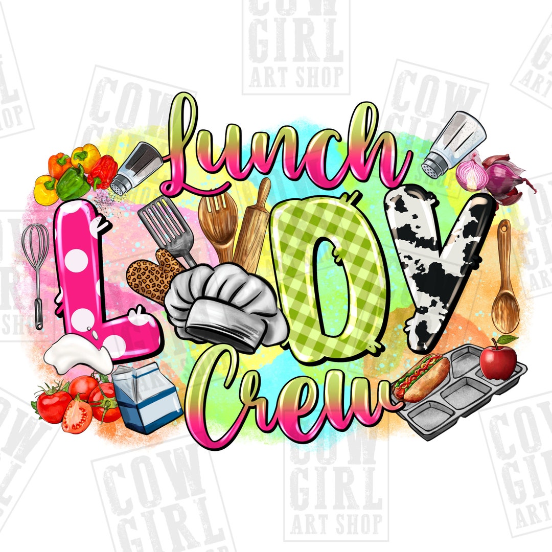 Lunch Lady Crew Png Sublimation Design Download, Cooking Life Png, Love ...