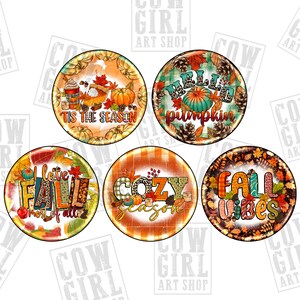 Fall Car Coaster Png Sublimation Design Bundle, Hello Fall Png, Autumn ...