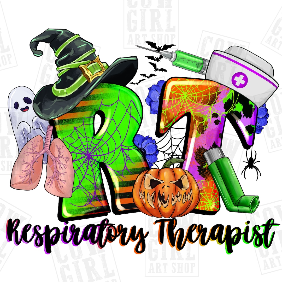 RT Respiratory Therapist Halloween Png,happy Halloween Png, Halloween ...