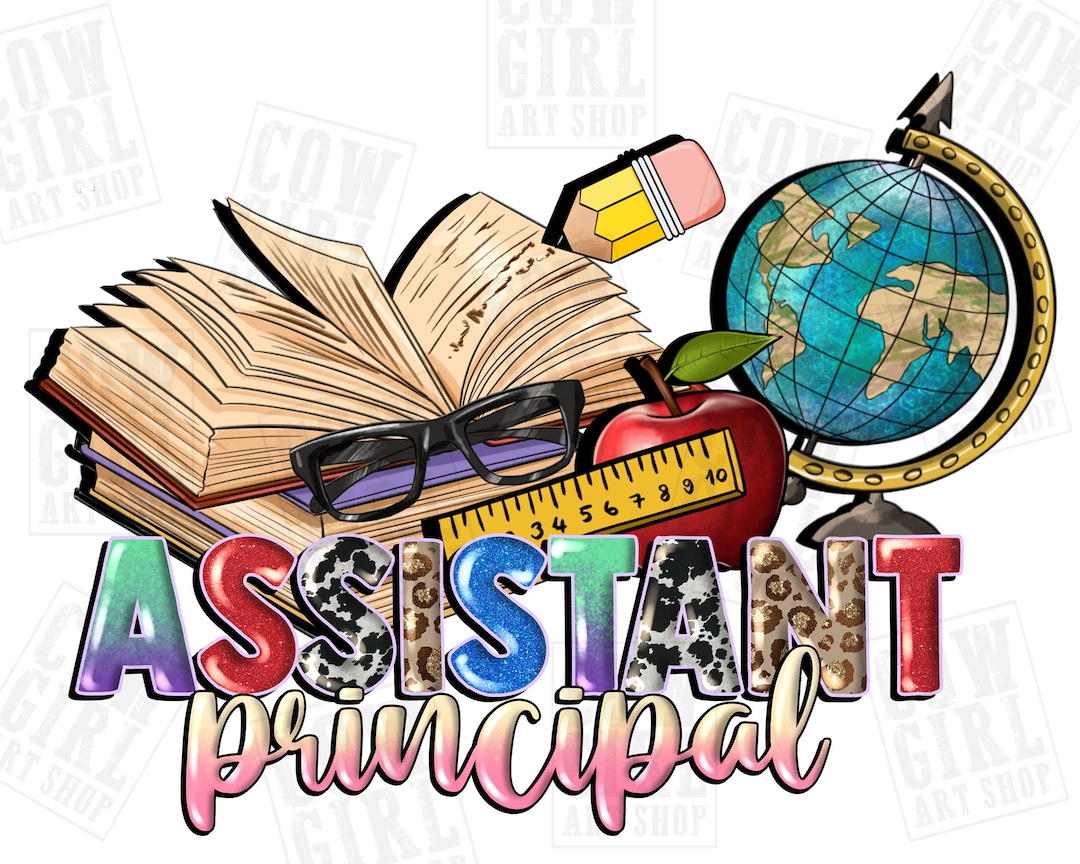 Assistant Principal Png Sublimation Design Download, Back to School Png ...