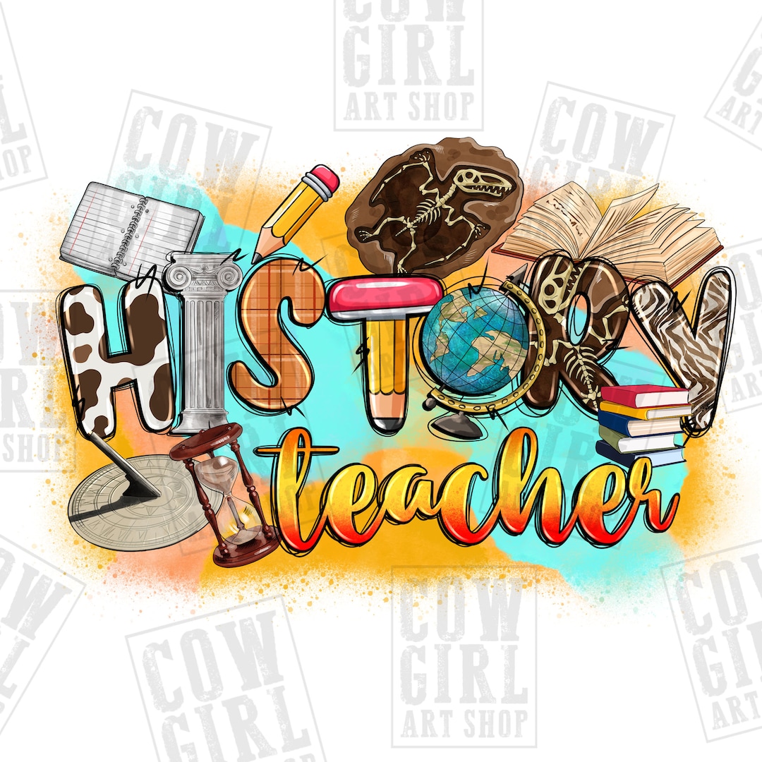 History Teacher Png Sublimation Design Download, Teacher's Day Png ...