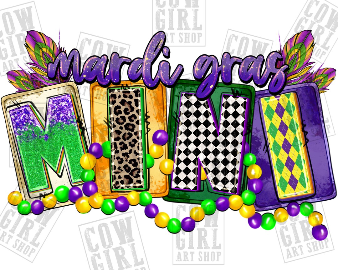 Mardi Gras Mini Png Sublimation Design Download, Happy Mardi Gras Png ...