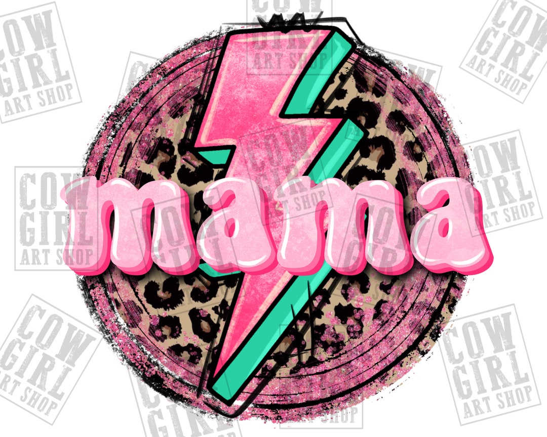 Mama Leopard Background Png Sublimation Design Download,mother's Day ...