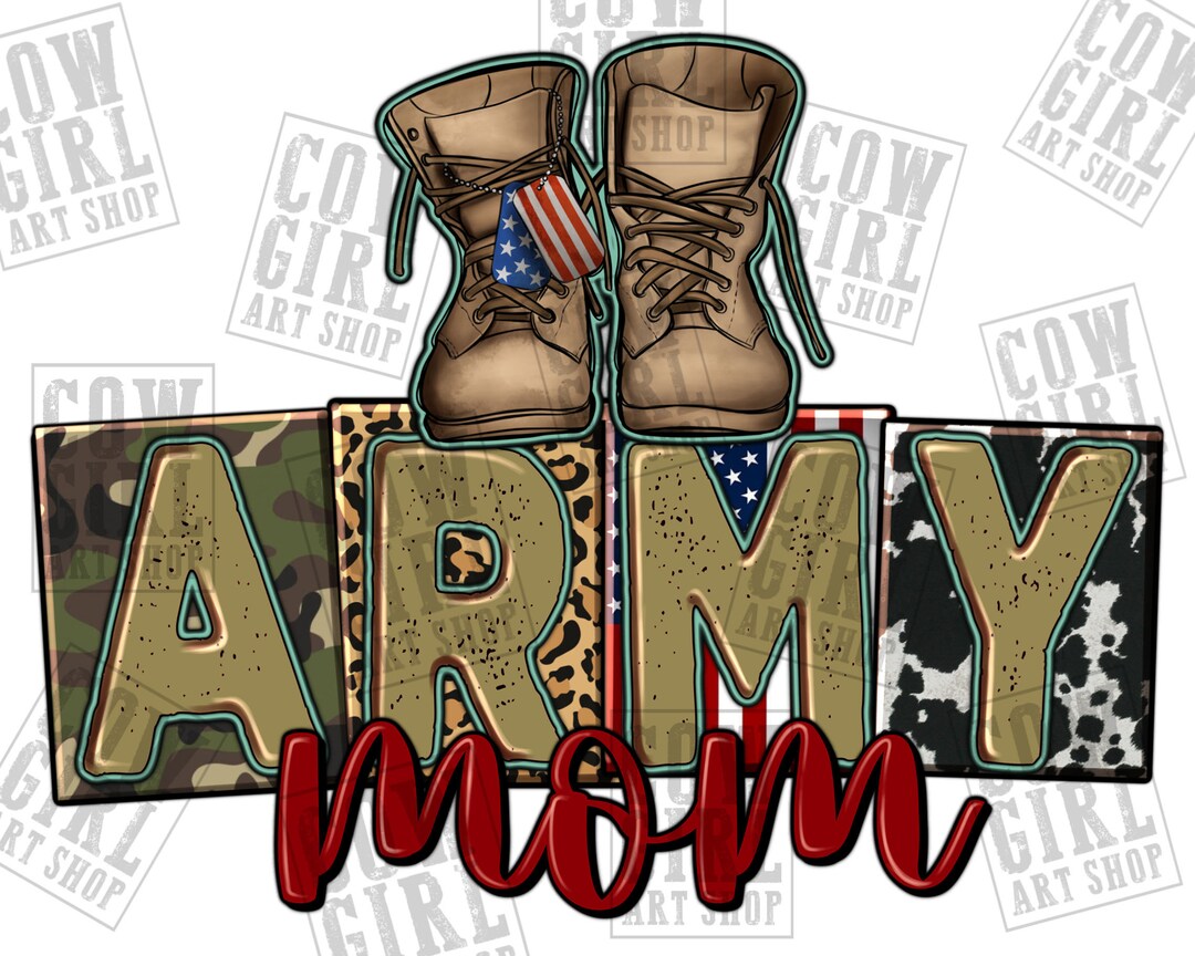 Army Mom Sublimation Design Download, Veteran Png, Army Love Png ...