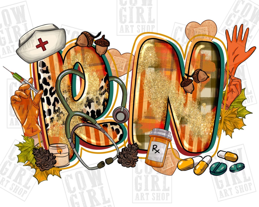 Fall RN Registered Nurse Png Sublimation Design Download, Hello Fall ...