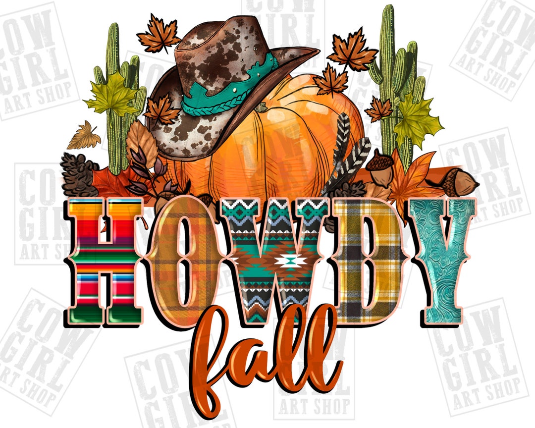 Howdy Fall Png Sublimation Design Download, Hello Fall Png, Autumn Png ...
