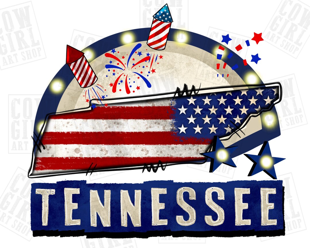 Tennessee 4th of July Png Sublimation Design Download, 4th of July Png ...