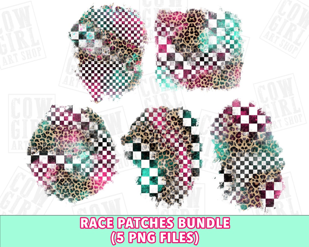 Race Patches Png Sublimation Design Bundle, Western Patches Png, Racing ...
