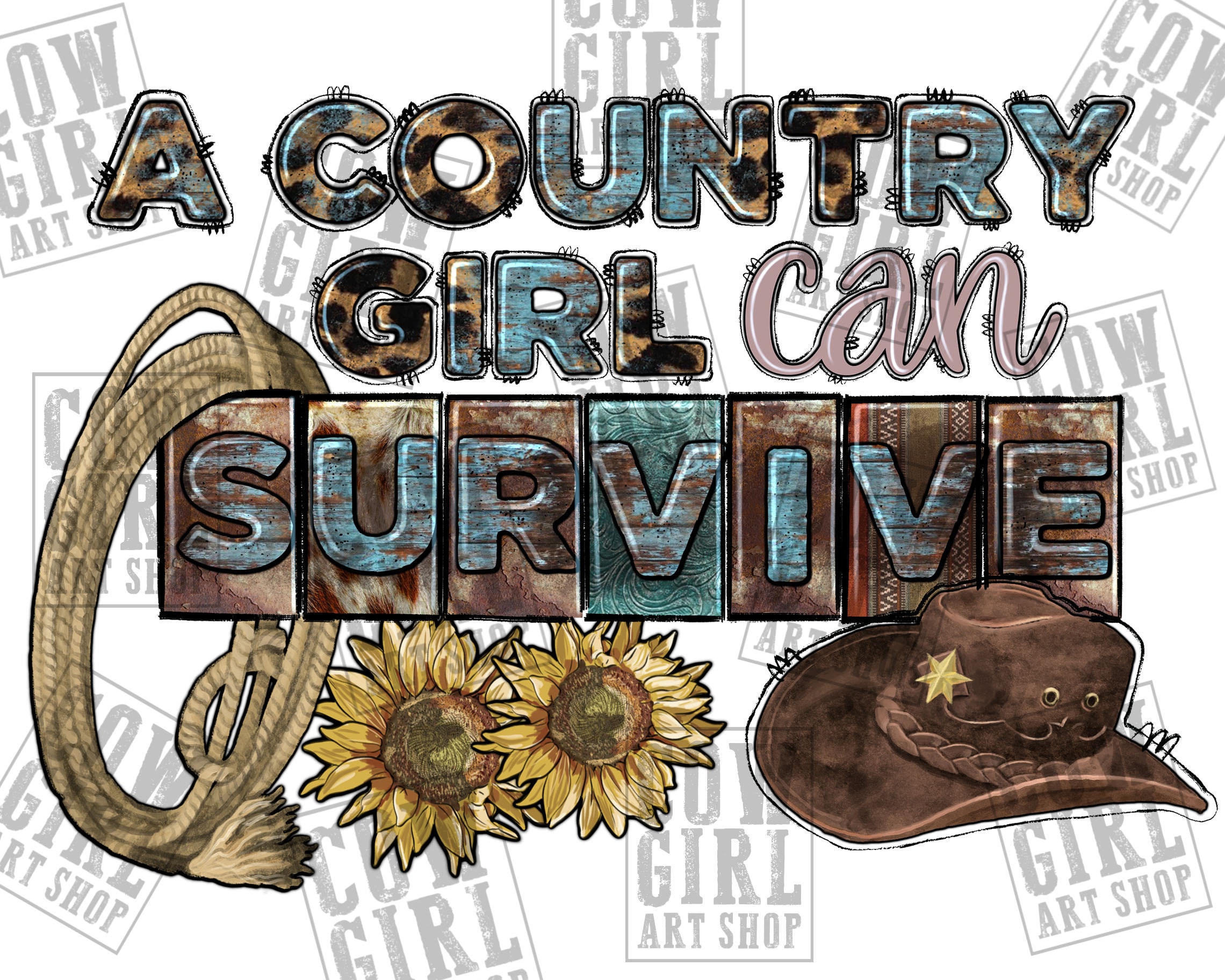 Country Girl Drawings