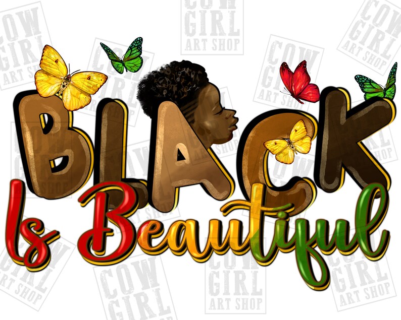 Black is Beautiful Png Sublimation Design Download Juneteenth - Etsy