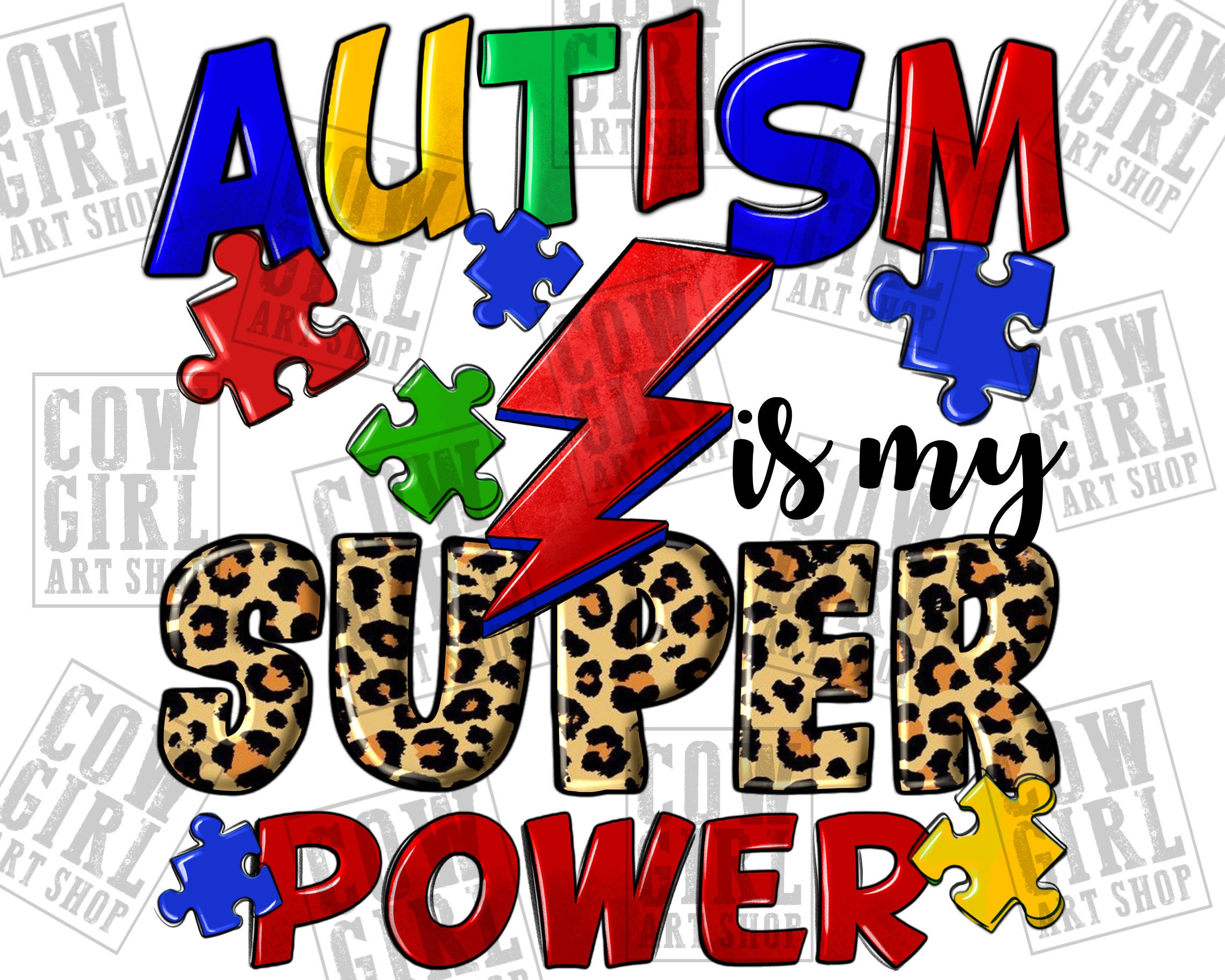 Autism is My Super Power Png Sublimation Design Download, Autism ...