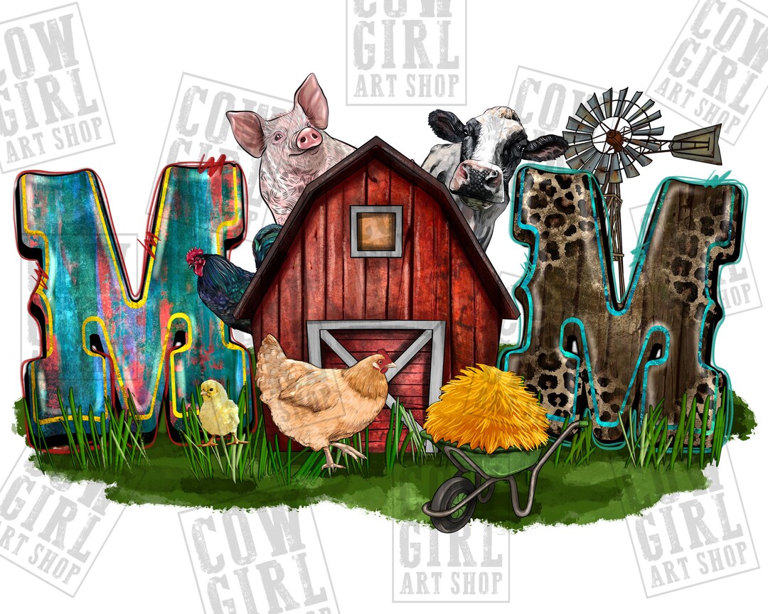 Barn Mom Png Sublimation Design Download, Mother's Day Png, Farm Mom ...