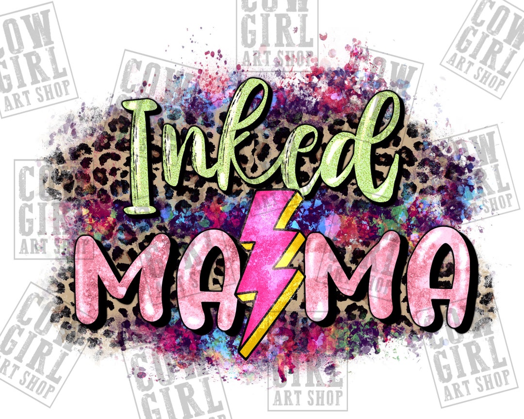 Inked Mama Png Sublimation Design Download Mothers Day Png Inked