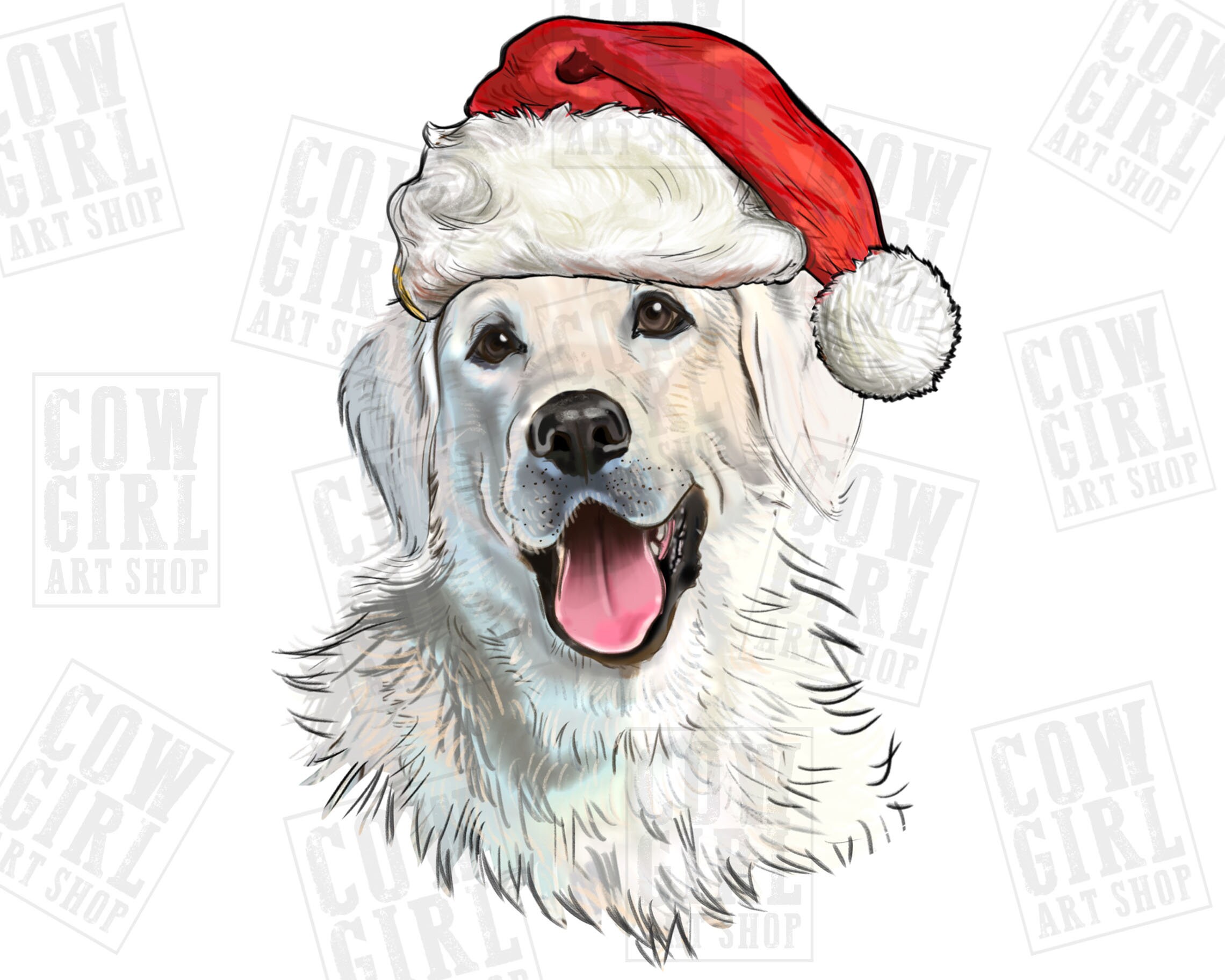 Great Pyrenees Santa Paws Png Design Bundle Christmas Png - Etsy