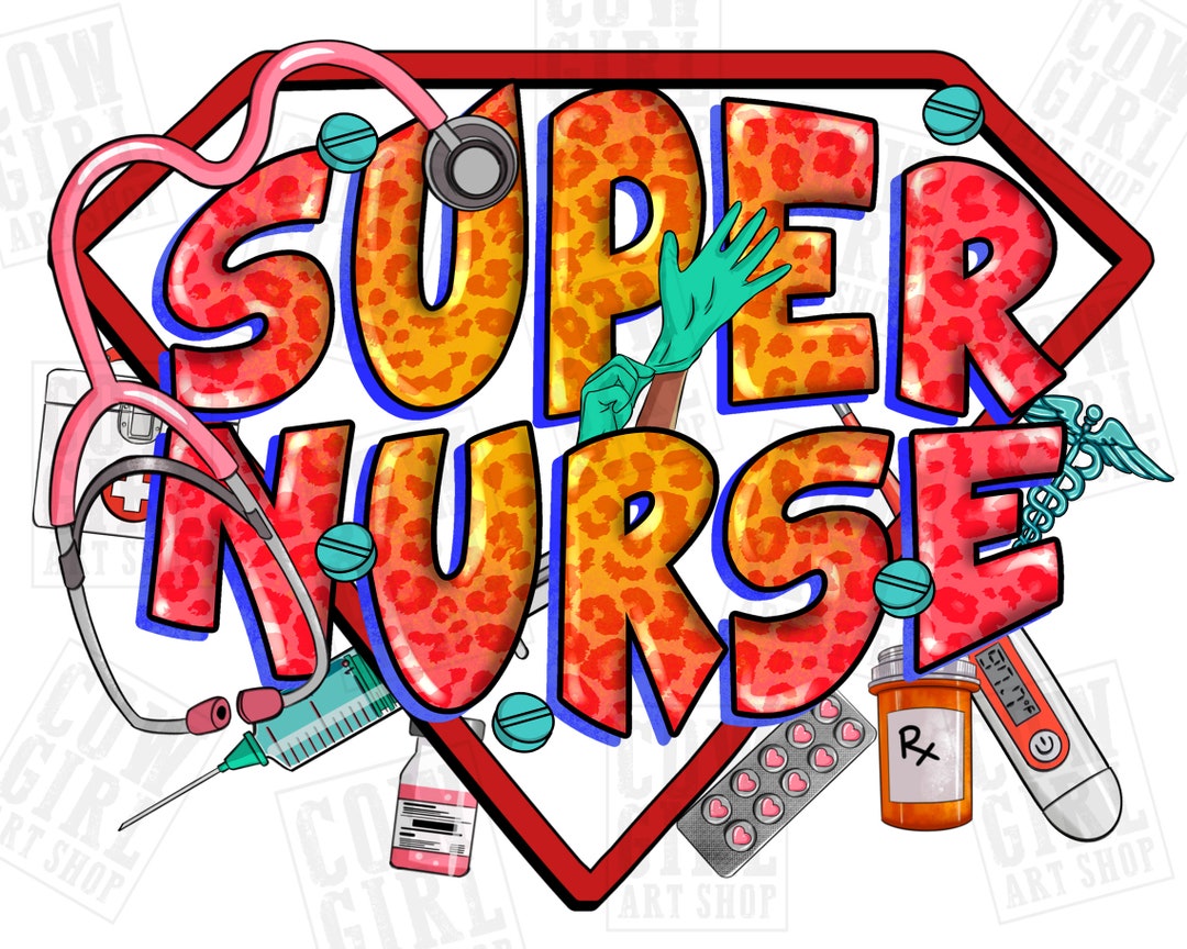 Super Nurse Png Sublimation Design Download, Western Nurse Png, Nurse ...