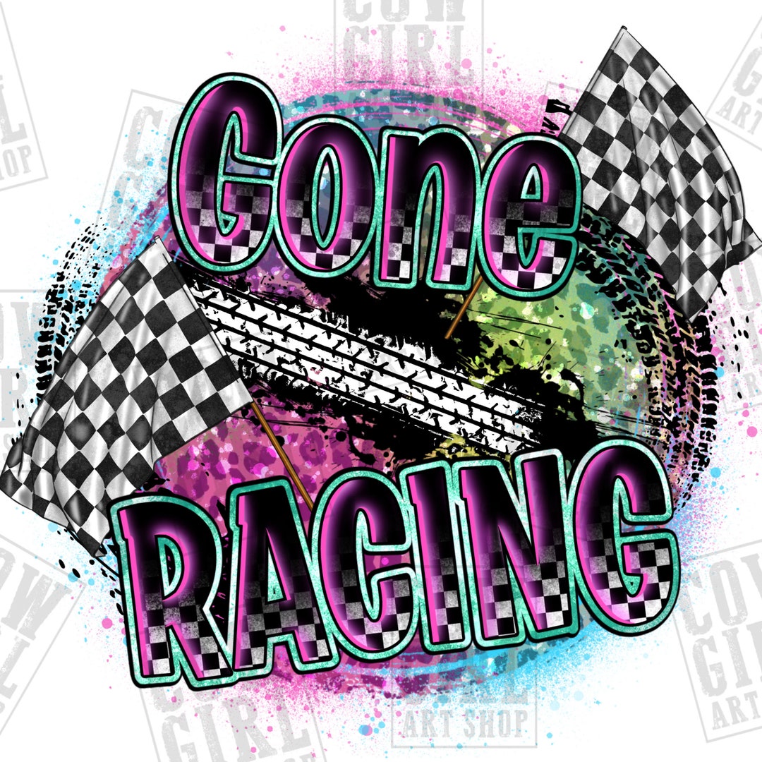 Gone Racing Png Sublimation Design Download, Game Day Png, Race Sport ...